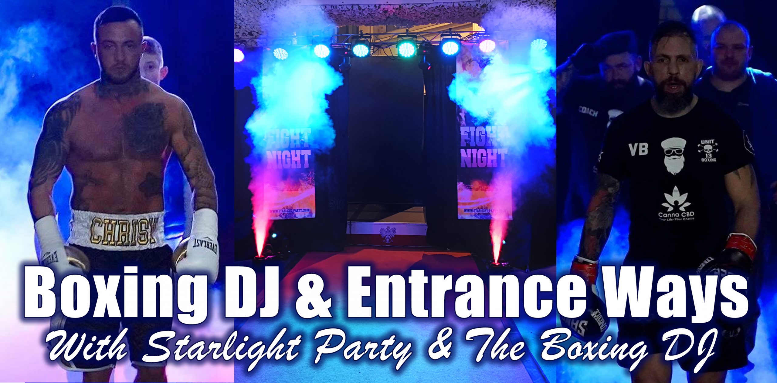 Boxing MMA DJ Fight Show DJ lighting and PA Hire North East England